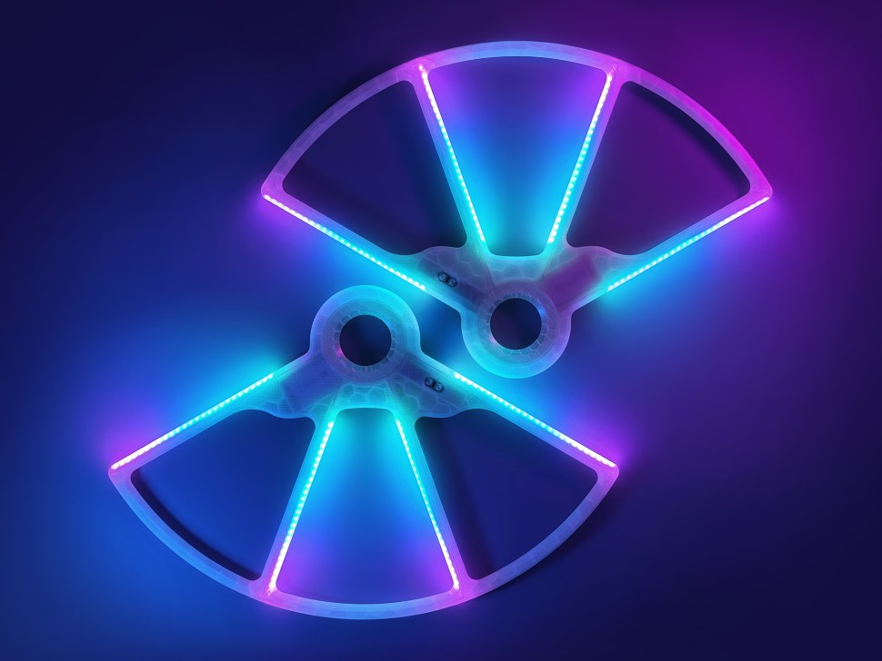 PolyFans TECH - Classic 26 - LED glow props for flow arts, performances ...