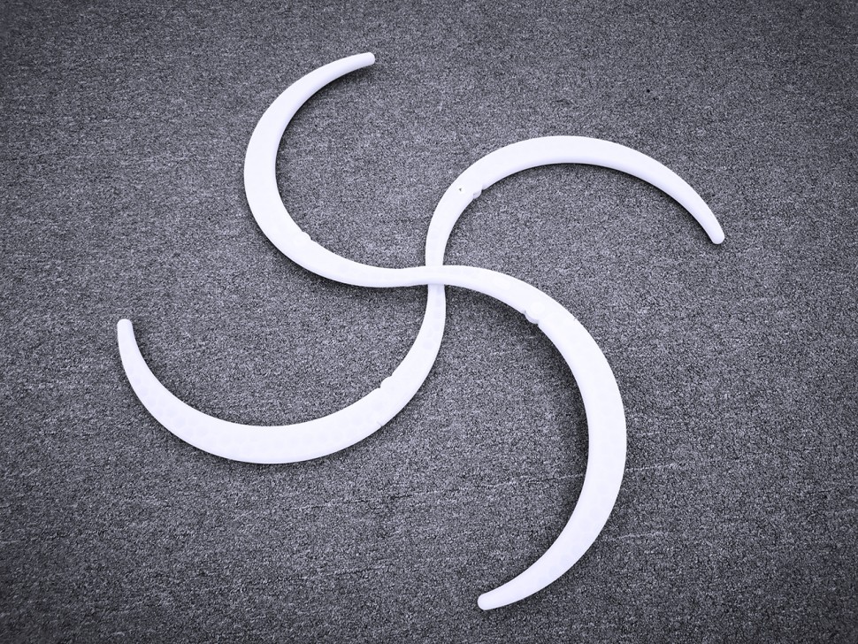 Curved Buugeng / Foldable - LED glow props for flow arts, performances ...