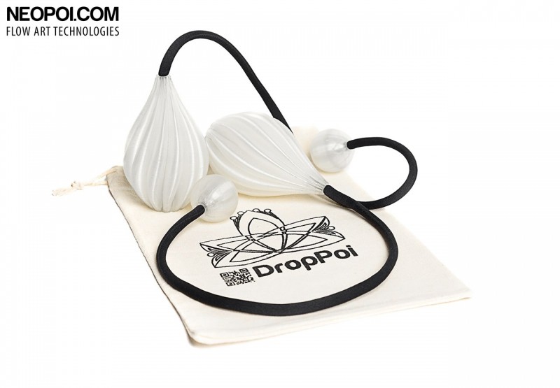 DropPoi - LED light poi for spinning - LED glow props for flow arts ...