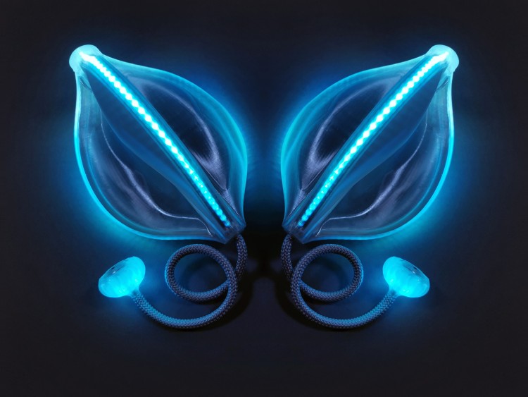 GyroPoi - Aerodynamic poi - LED glow props for flow arts, performances ...