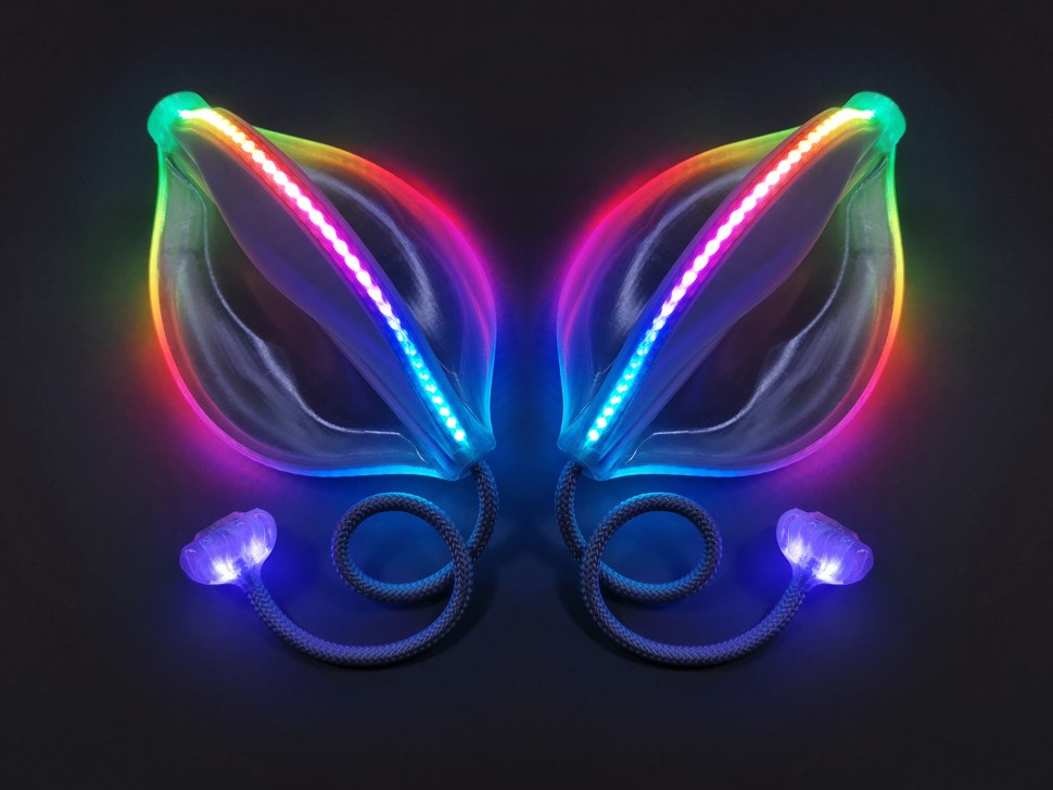 GyroPoi - Aerodynamic poi - LED glow props for flow arts, performances ...