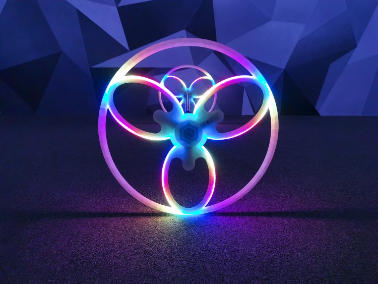 Hypno Dragon Staff, programmable LED - LED glow props for flow arts ...