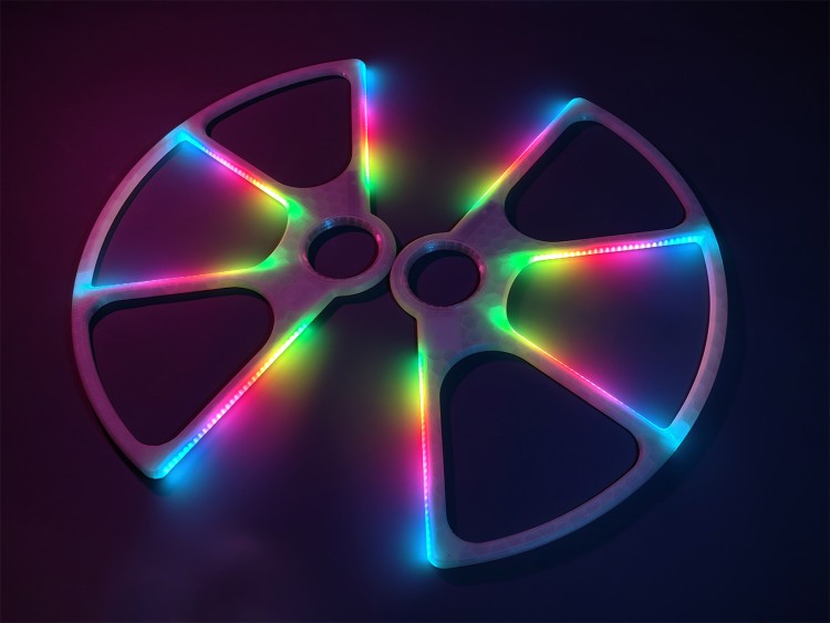 PolyFans - NeoClassic 32 - LED glow props for flow arts, performances ...